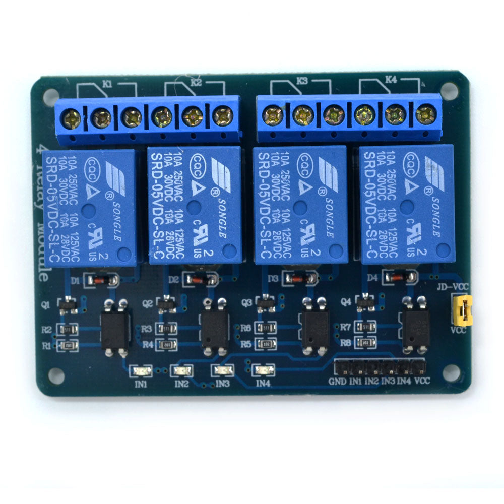 Relay Card 4 Channel (5V Coil) – JvZ Digital Sourcing