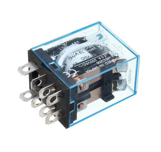 Power Relay With Din Rail Bracket (12V Coil, 10A 250VAC Contact) – JvZ ...