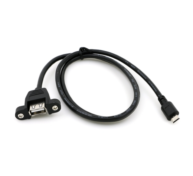 USB Micro Male to Female Panel Mount Extension Cable – JvZ Digital Sourcing